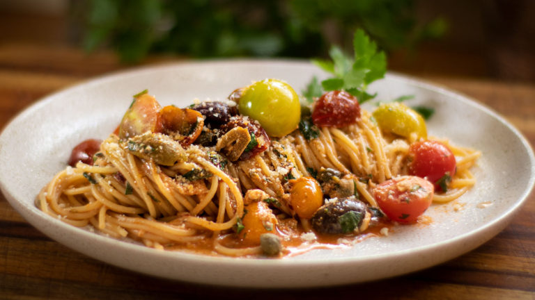Sicilian spaghetti - Easy Meals with Video Recipes by Chef Joel Mielle ...