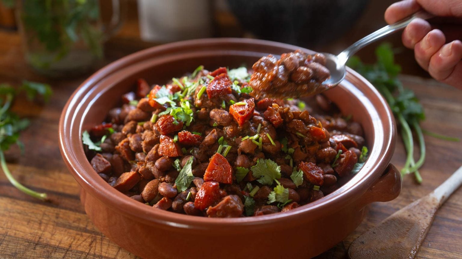 Chorizo and Spicy Red Beans - Easy Meals with Video Recipes by Chef ...